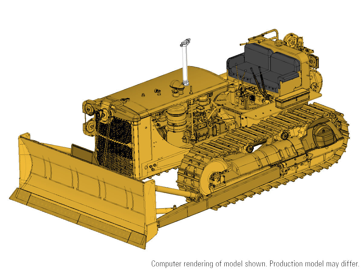 CAT D8 2U in brass. Scale 1:24.